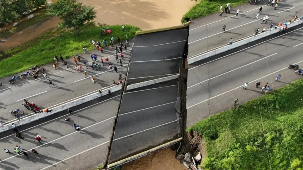 Bridge Collapse Highlights Damage as Torrential Rains Batter Western ...