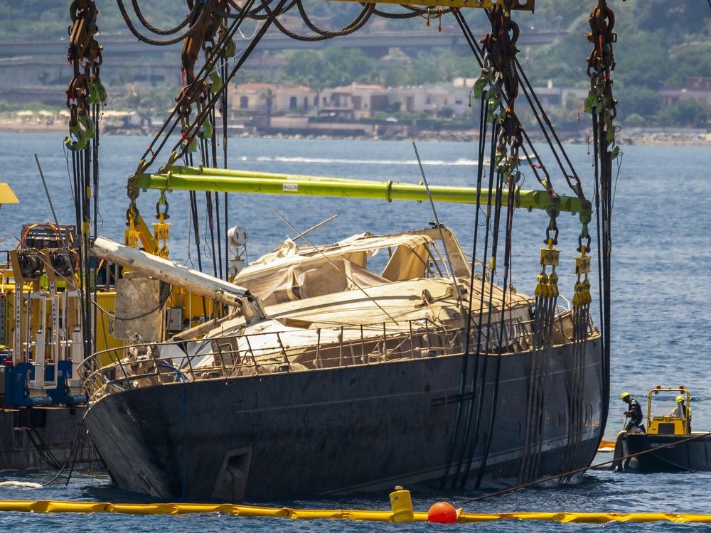 British Superyacht Bayesian Raised Off Sicily 10 Months After August ...