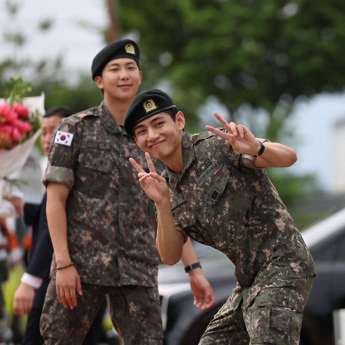 BTS's RM and V Discharged in Chuncheon, Group Reunion Expected After ...