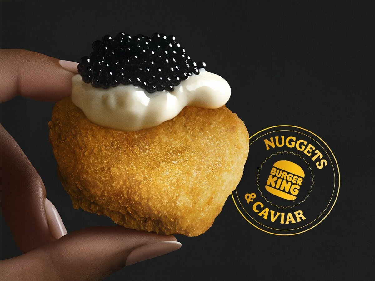 Burger King Launches Caviar Nuggets for 19 Euros on April 1, 2025 ...