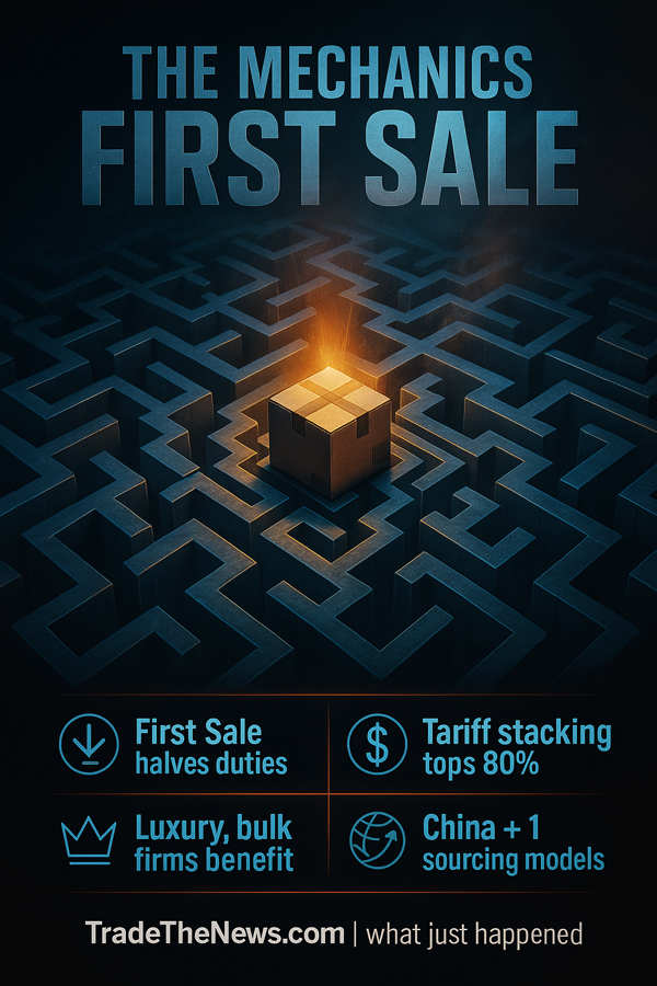 Businesses Use First Sale Rule to Legally Reduce Tariff Costs Amid ...