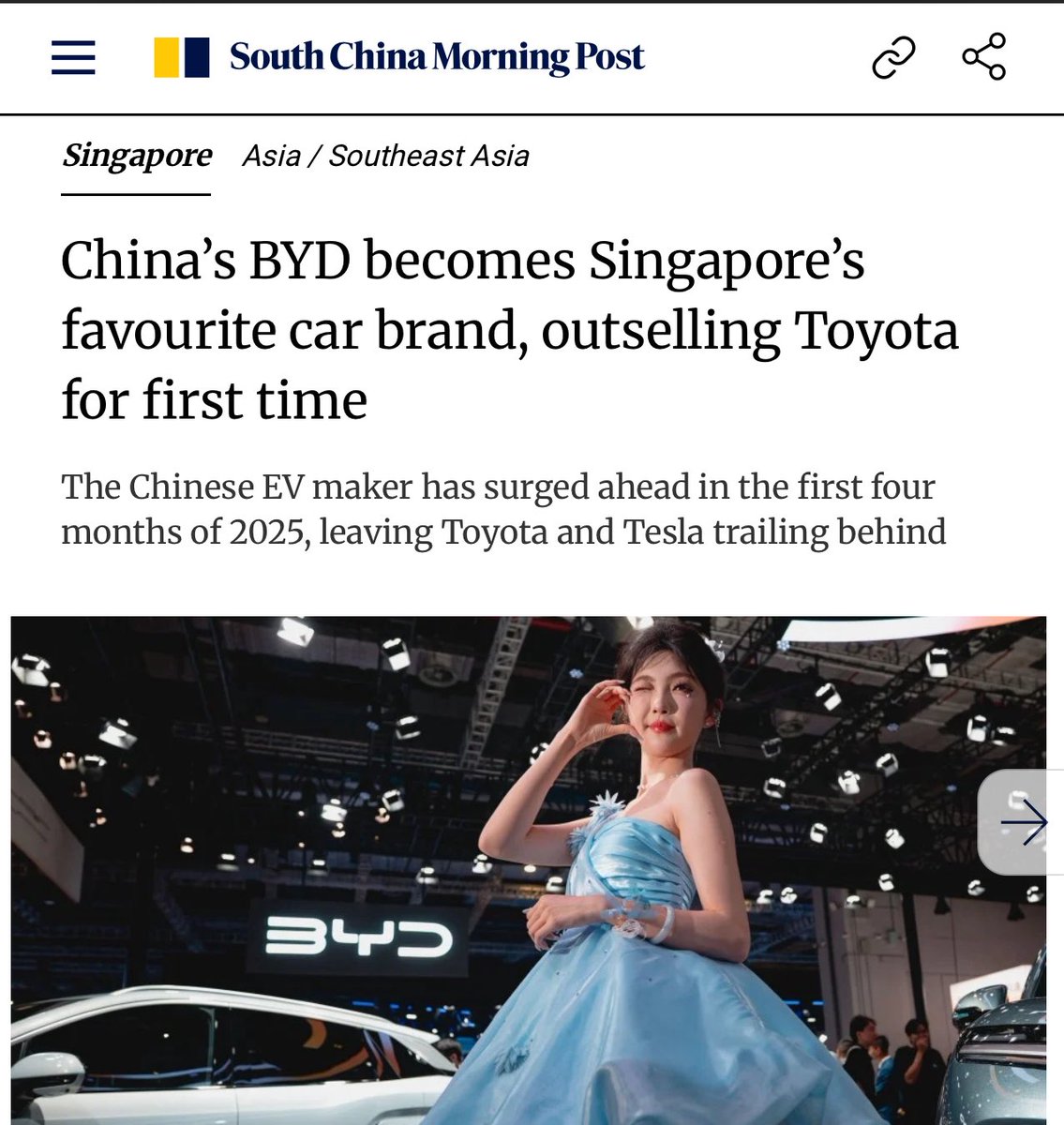 BYD Sells 3,002 Cars, Captures 20% Market Share to Outsell Toyota and ...