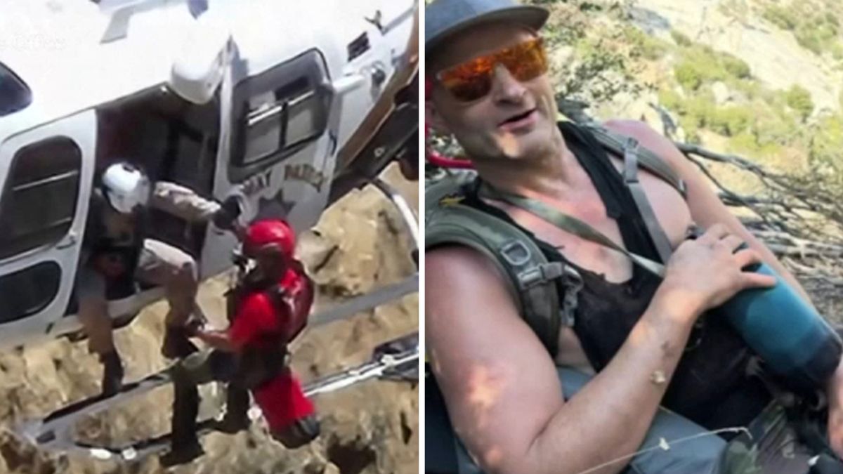 California Helicopter Rescue Saves 46-Year-Old Hiker Ryan Wardwell Trapped Two Days Behind ...
