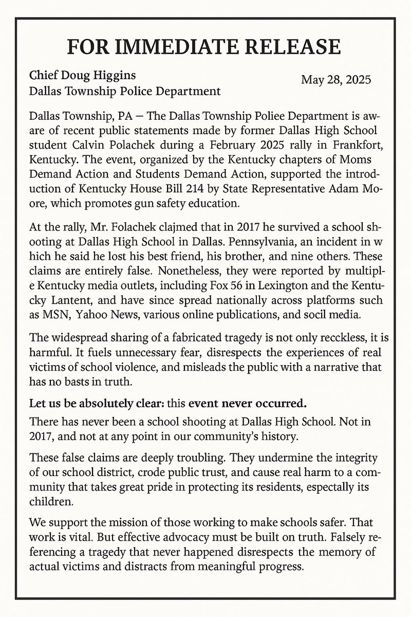Calvin Polachek's False Mass Shooting Claim at Moms Demand Action Rally ...