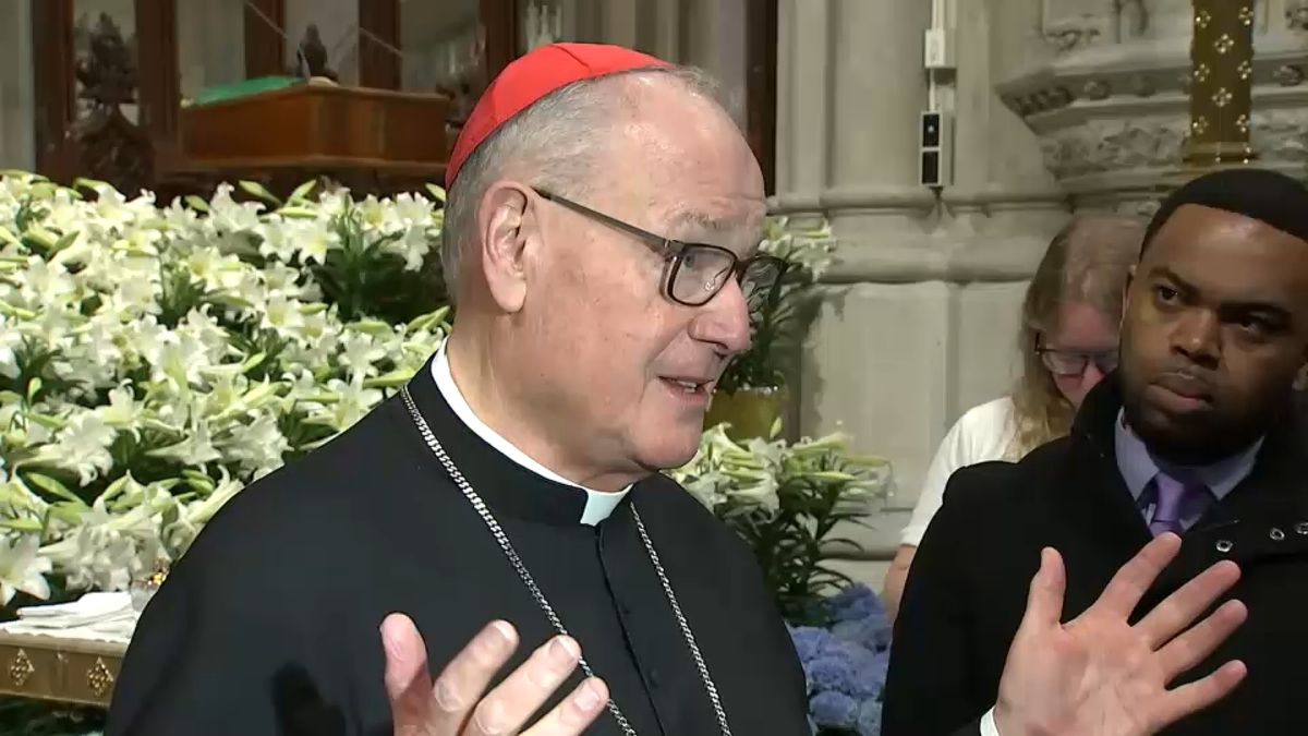 Cardinal Timothy Dolan Leads Easter Monday Mass for Pope Francis at St ...