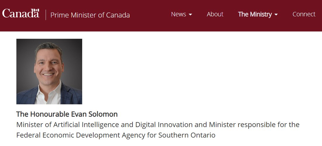 Carney Government Appoints Evan Solomon as First AI and Digital ...