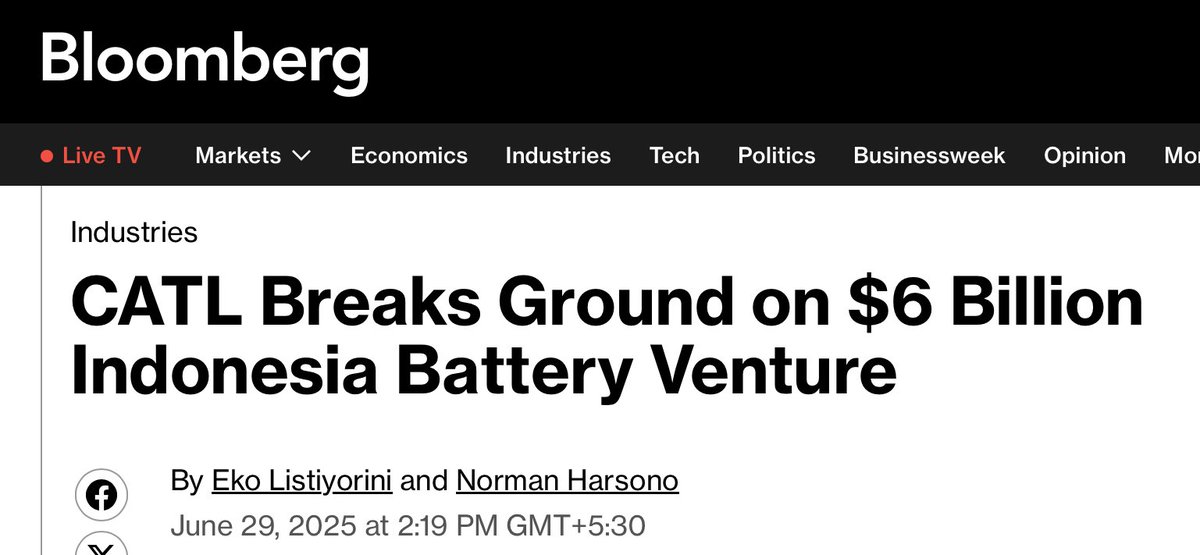 CATL Breaks Ground on $6 Billion EV Battery Plant in Indonesia With 15 GWh Capacity, Backed by ...