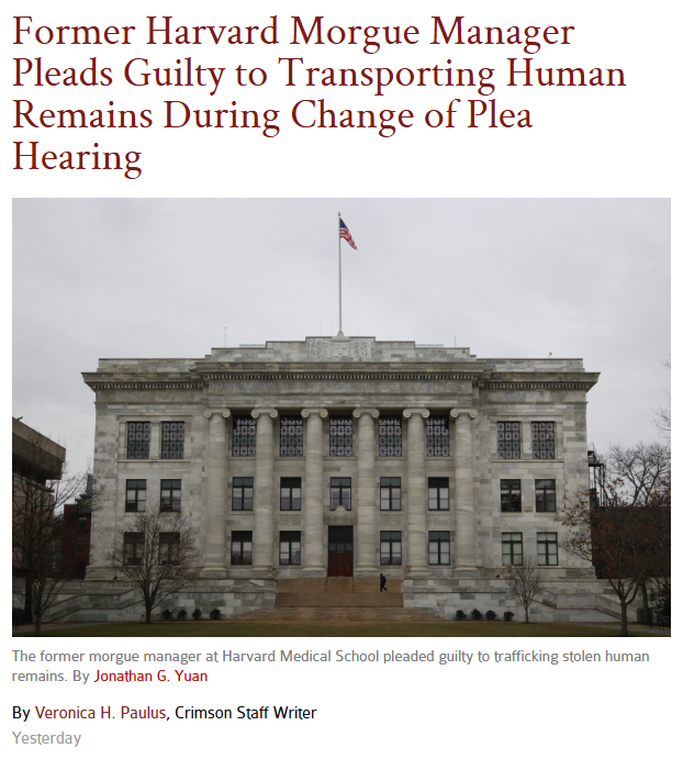 Cedric Lodge Pleads Guilty to Trafficking Stolen Body Parts from ...
