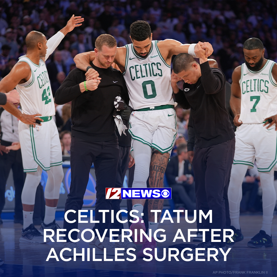 Celtics Star Jayson Tatum Has Achilles Surgery, Out for Playoffs | DeepNewz NBA