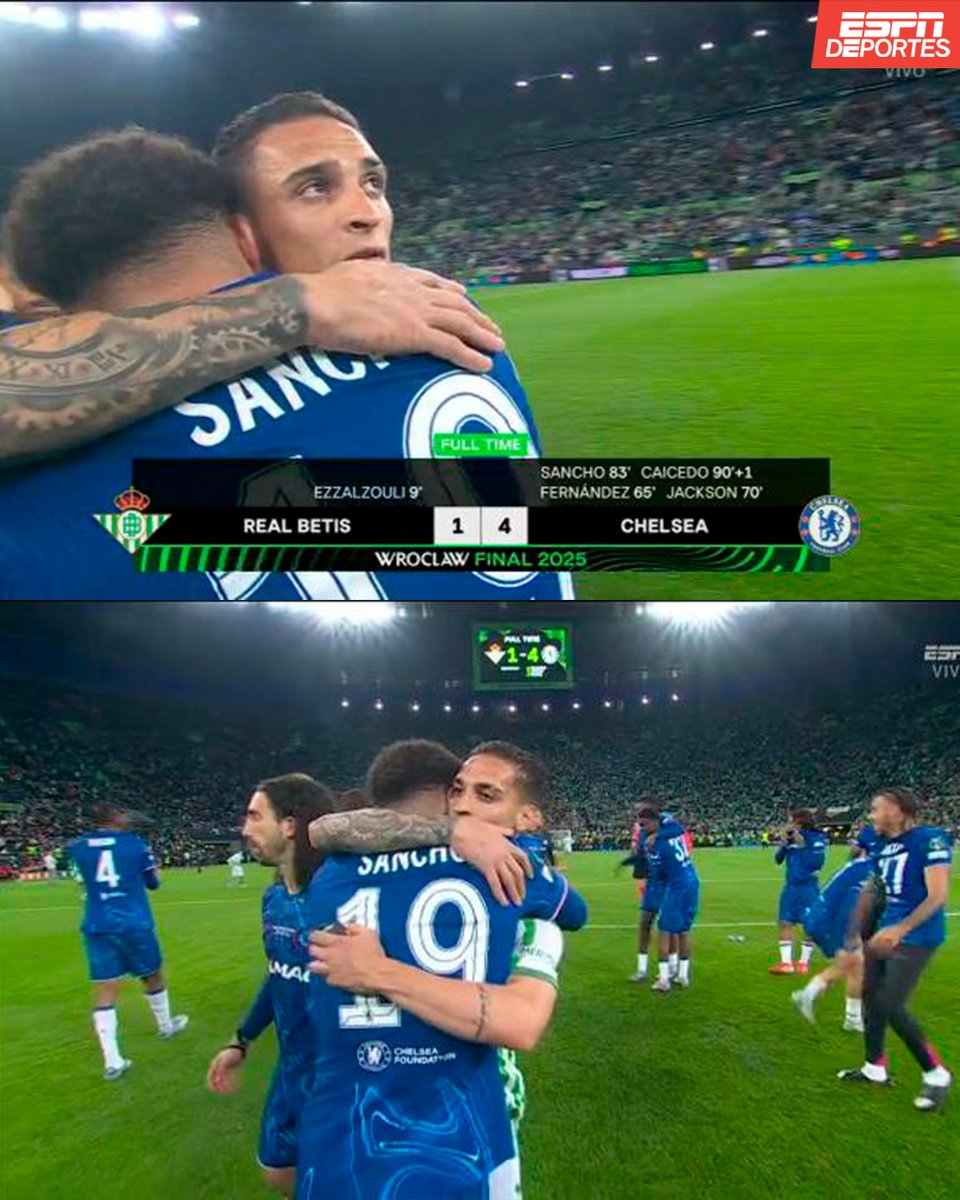 Chelsea Beat Betis 4-1 in Conference League Final; Antony Scores 9 ...