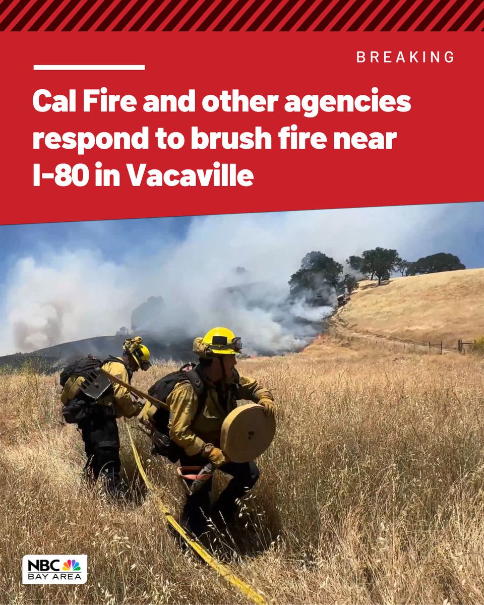 Cherry Fire Near Interstate 80 in Vacaville Burns 52 Acres, Evacuation ...