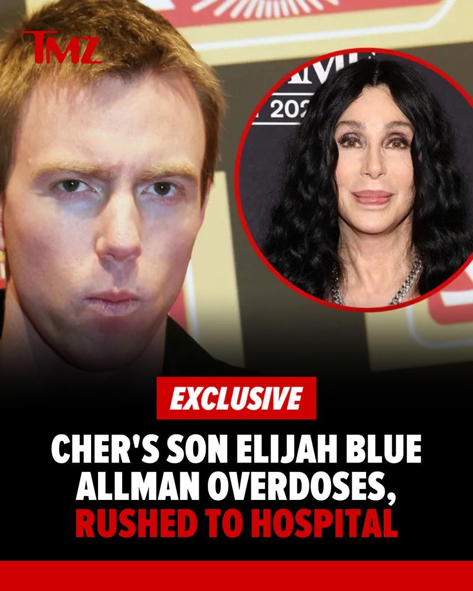 Cher’s Son Elijah Blue Allman, 48, Hospitalized in California After Apparent Drug Overdose ...