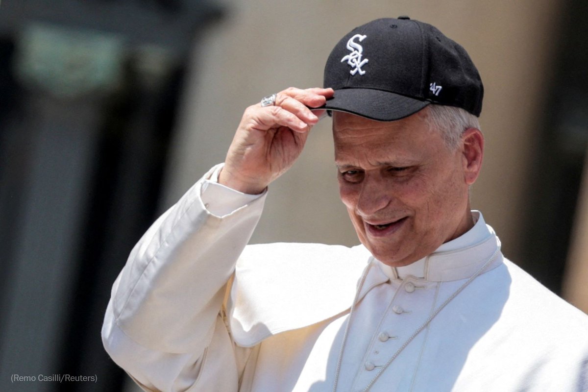 Chicago-born Pope Leo XIV Wears White Sox Hat, Sets June 14 Video ...