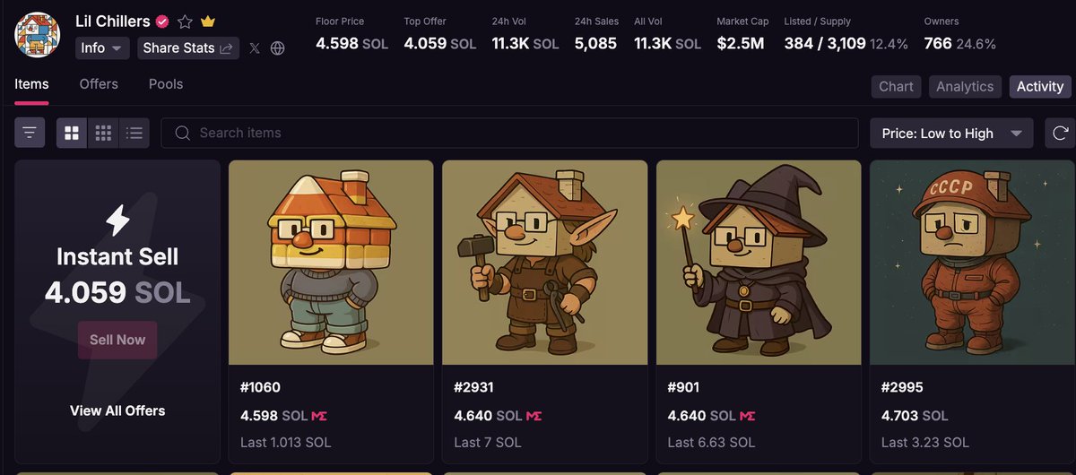 Chillhouse Token Doubles After 20x NFT Launch on Solana | DeepNewz NFT