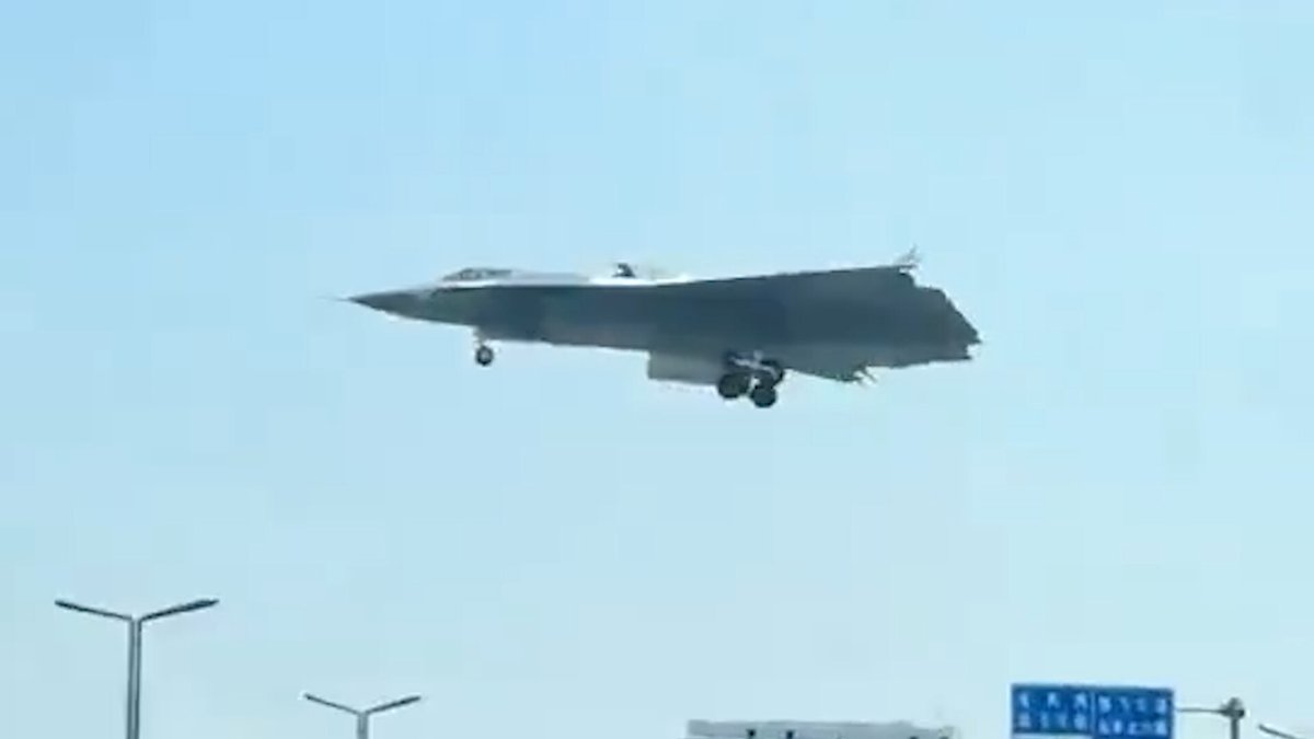 China's J-36 'Frankenjet' Stealth Fighter Revealed, Flying Over Highway ...