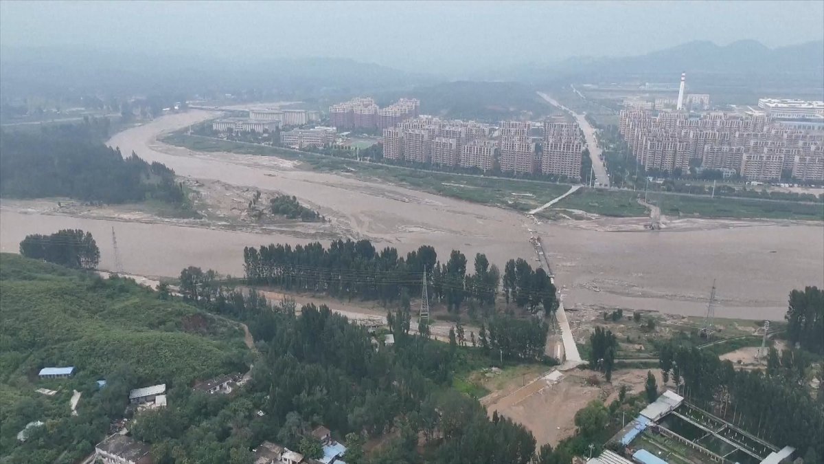 China's North and West Face Flash Floods, Landslides; Beijing Miyun ...