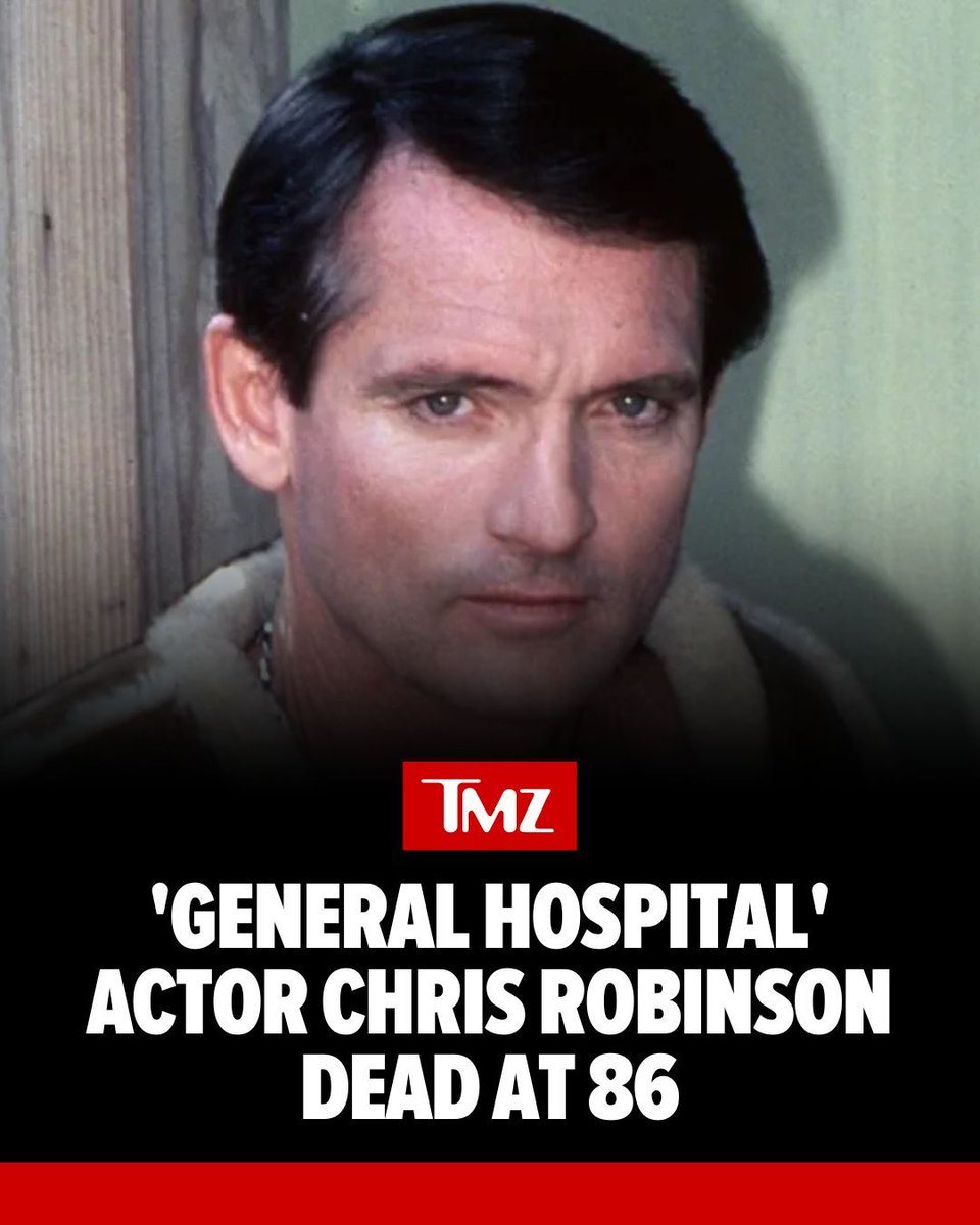 Chris Robinson, 'General Hospital' Actor Who Played Dr. Rick Webber and ...