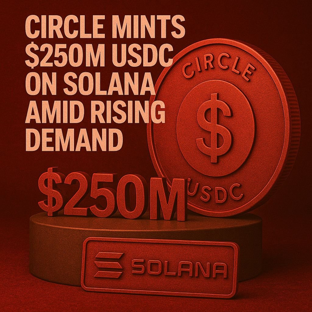 Circle Mints $17.5 Billion USDC on Solana in 2025 Including $2 Billion in 30 Days and $1 Billion ...