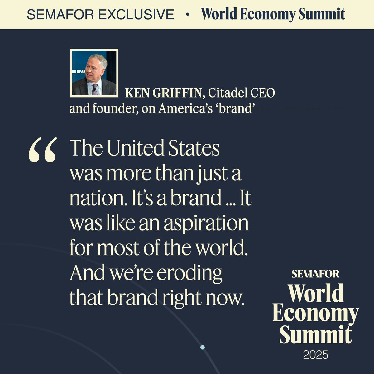 Citadel CEO Ken Griffin Warns Trump's Tariff Policies Are Eroding U.S ...