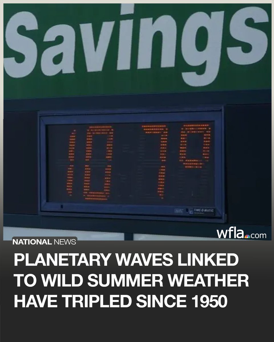 Climate change has tripled extreme summer planetary wave events since ...