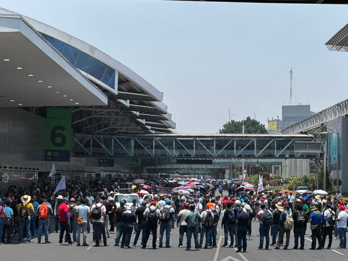 CNTE Blocks Benito Juárez Airport Terminals, Affecting 3,200 Passengers and Diverting 15 Flights ...