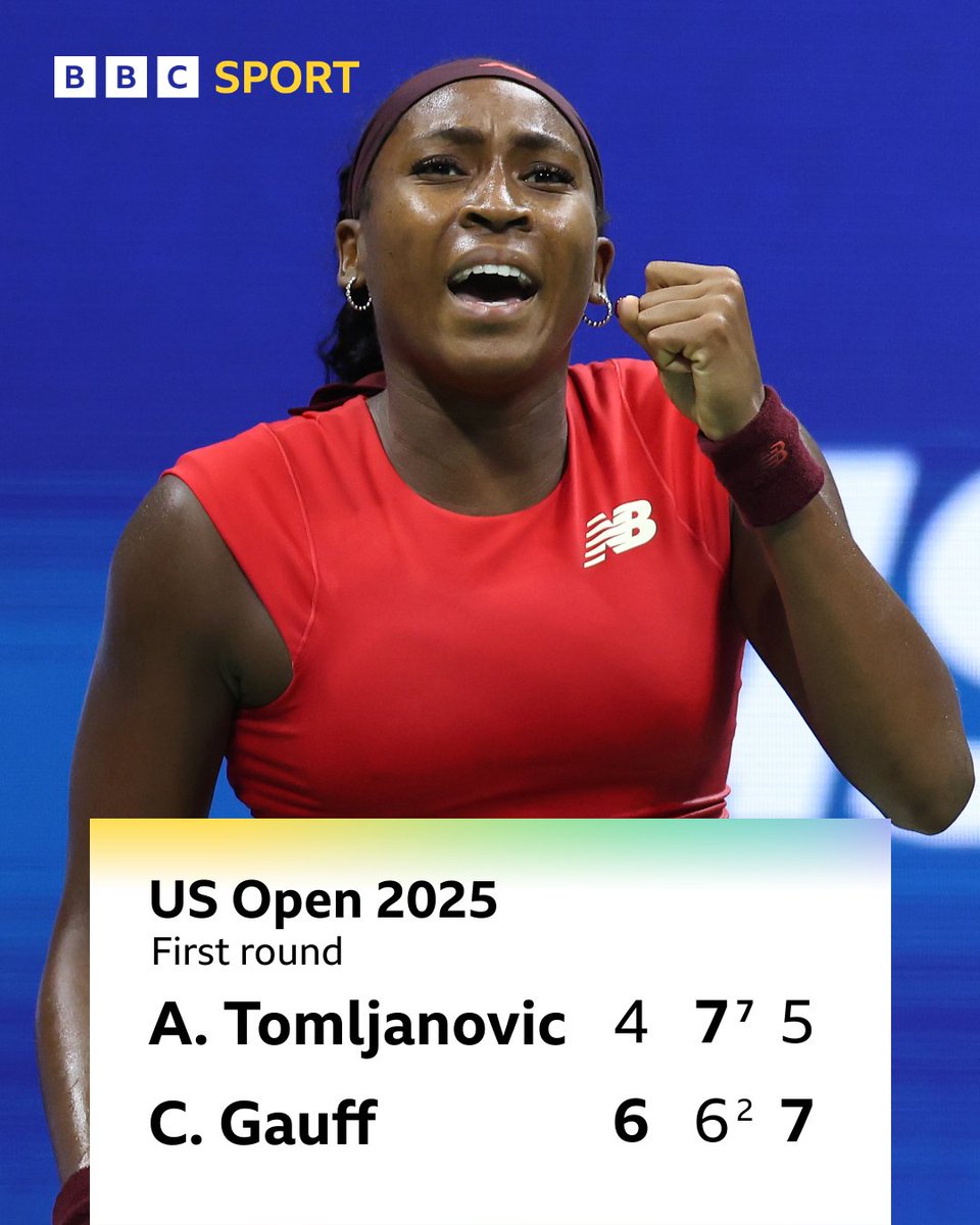 Coco Gauff Advances to US Open Second Round With 6-4, 6-7, 7-5 Win Over Ajla Tomljanovic, 2023 ...