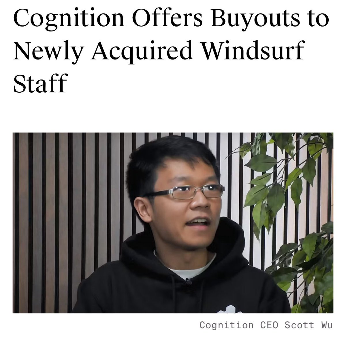 Cognition CEO Scott Wu Offers Buyouts, Imposes 80+ Hour Weeks After ...