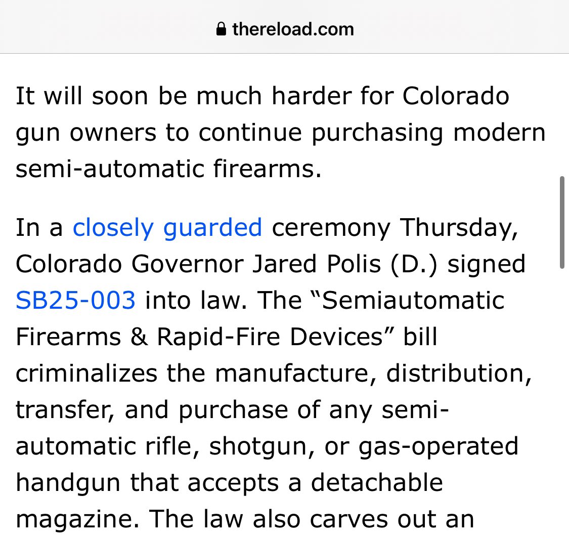 Colorado Enacts Permit-to-Purchase Law for Semiautomatic Firearms ...