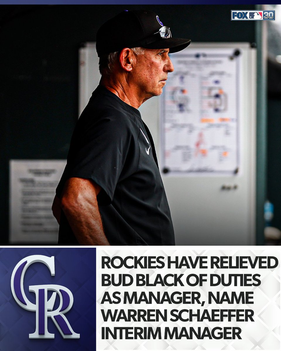 Colorado Rockies Fire Bud Black, Appoint Schaeffer as Interim Manager ...