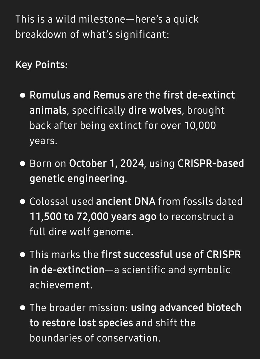 Colossal Biosciences Achieves First De-Extinction, Bringing Back Dire ...