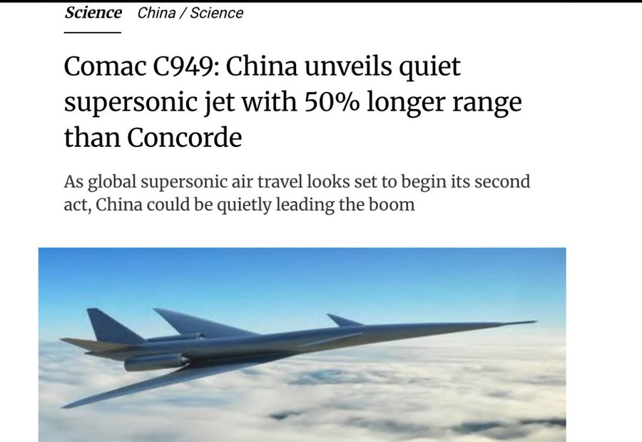 COMAC Unveils C949 Supersonic Jet Project Aiming for 2,000 km/h Speeds ...
