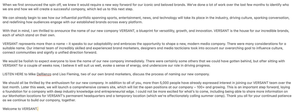 Comcast Names Cable Spinoff Versant Led by CEO Mark Lazarus, Includes ...