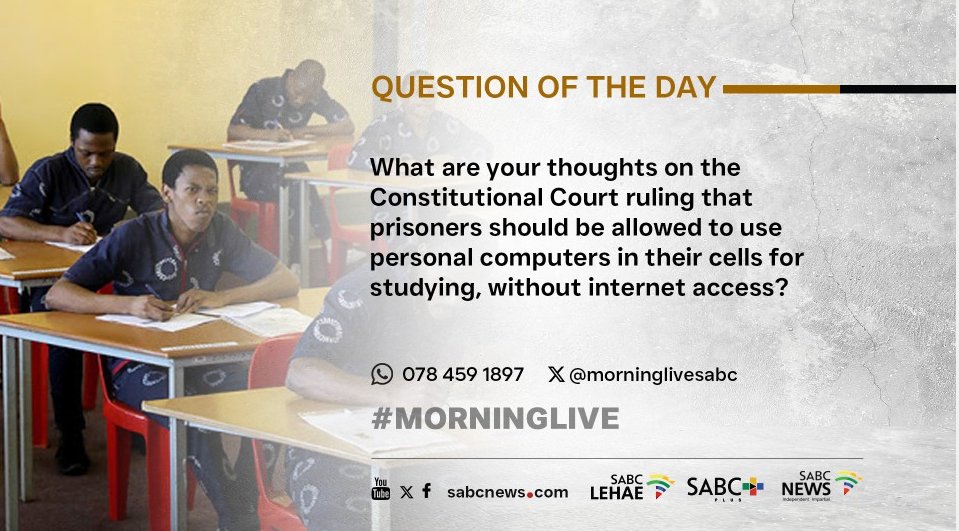 Constitutional Court Allows Prisoners to Use Personal Computers for ...