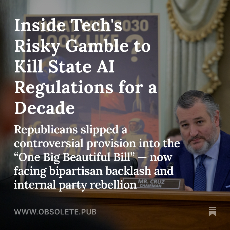 Cruz, Blackburn Trim AI State-Regulation Freeze to Five Years ...