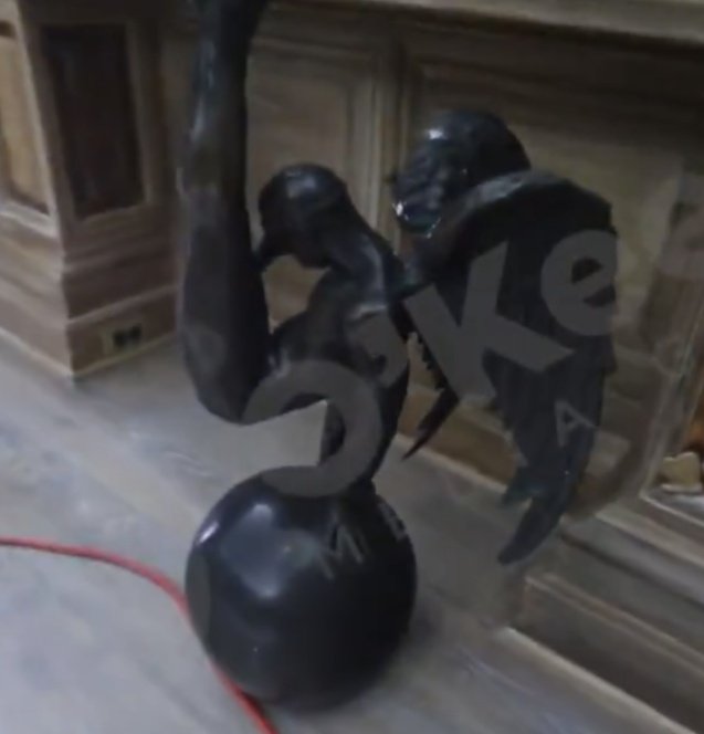 Cryptic Messages and Statue With Eyes Closed Spark Satan Speculation in ...