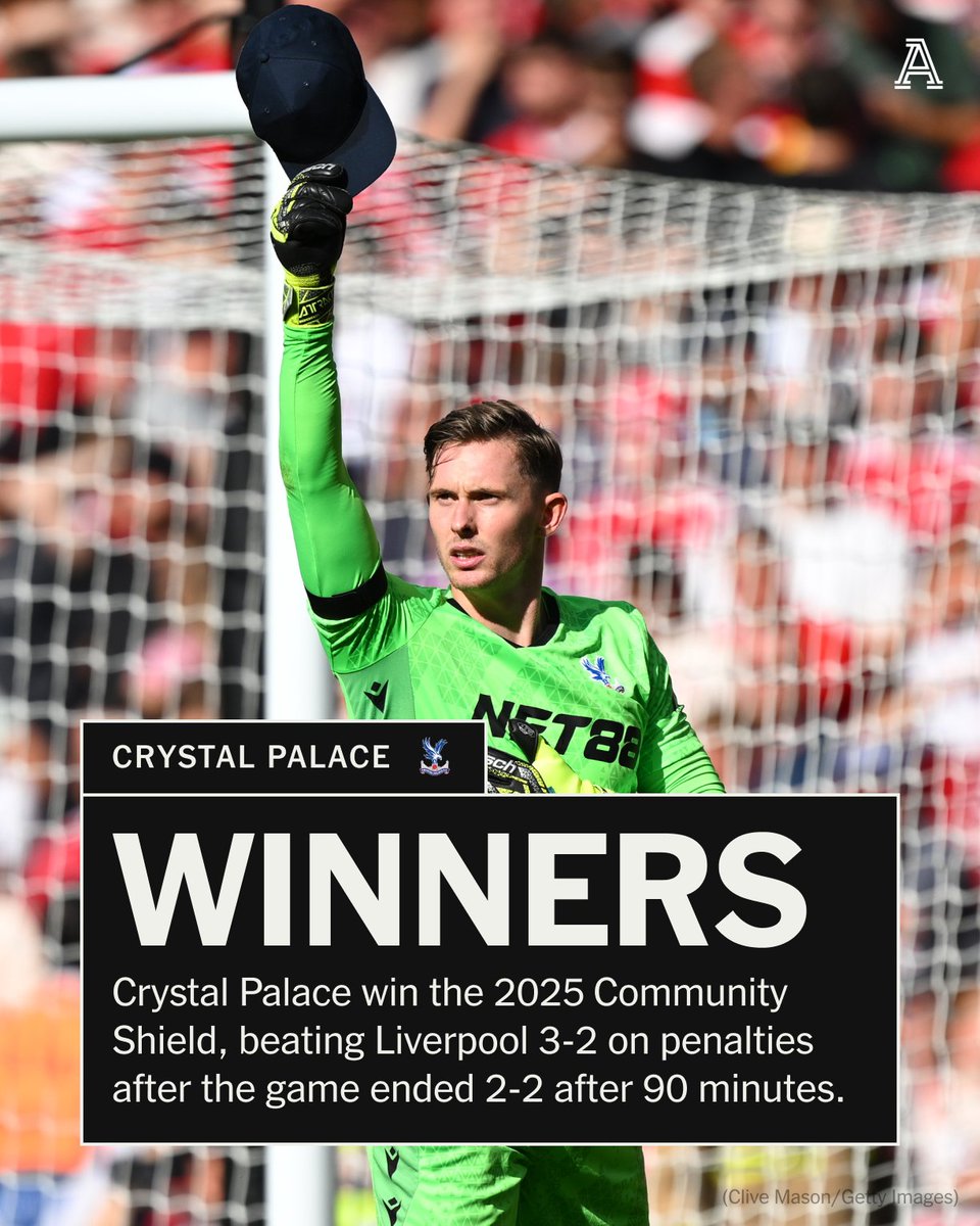Crystal Palace Beat Liverpool on Penalties to Lift First Community ...