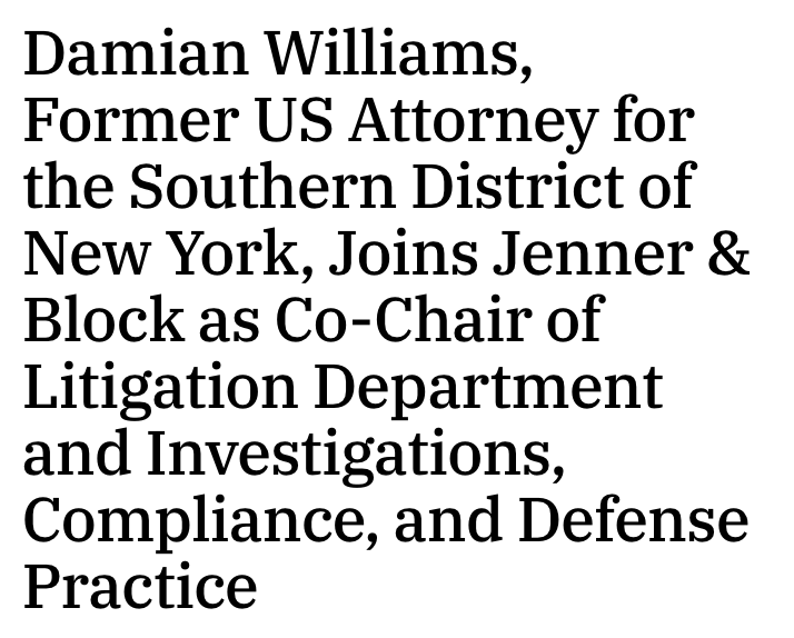 Damian Williams Exits Paul Weiss After $40 Million Trump Deal; Skadden ...