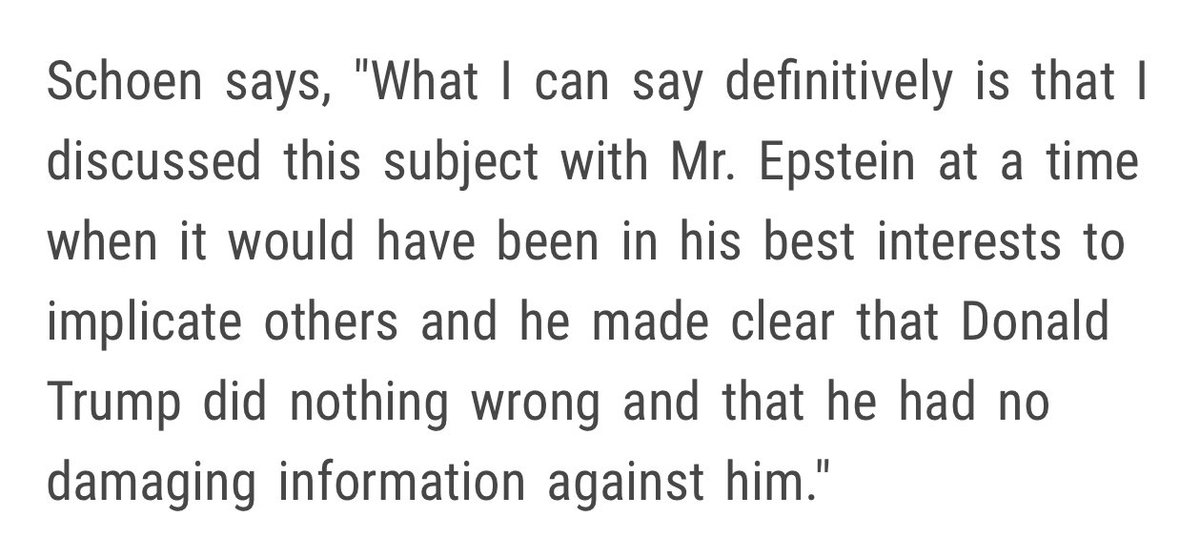 David Schoen Says Epstein Had No Information on Trump, Contradicting ...