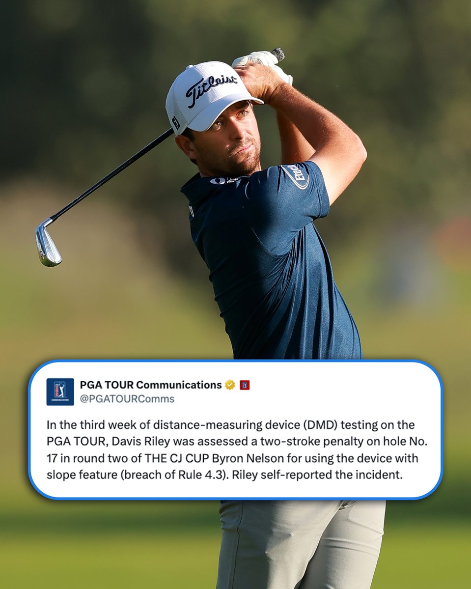 Davis Riley Makes Cut at CJ CUP Byron Nelson After Two-Stroke Slope ...