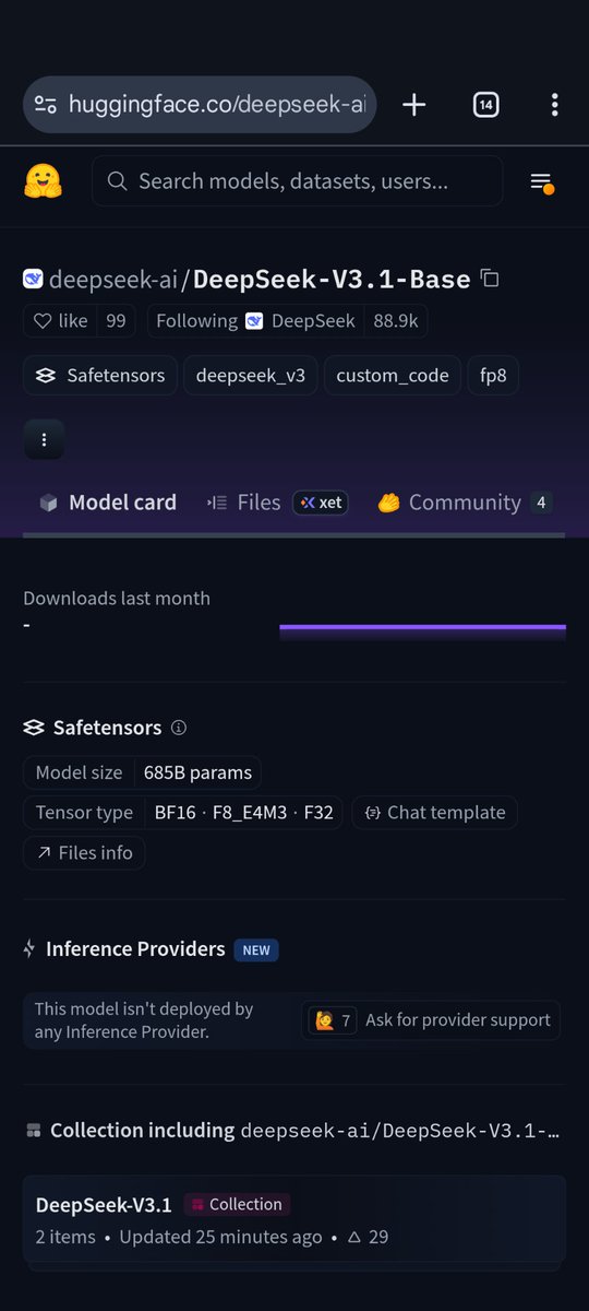 DeepSeek Releases V3.1 AI Model With 128K Context Window | DeepNewz China