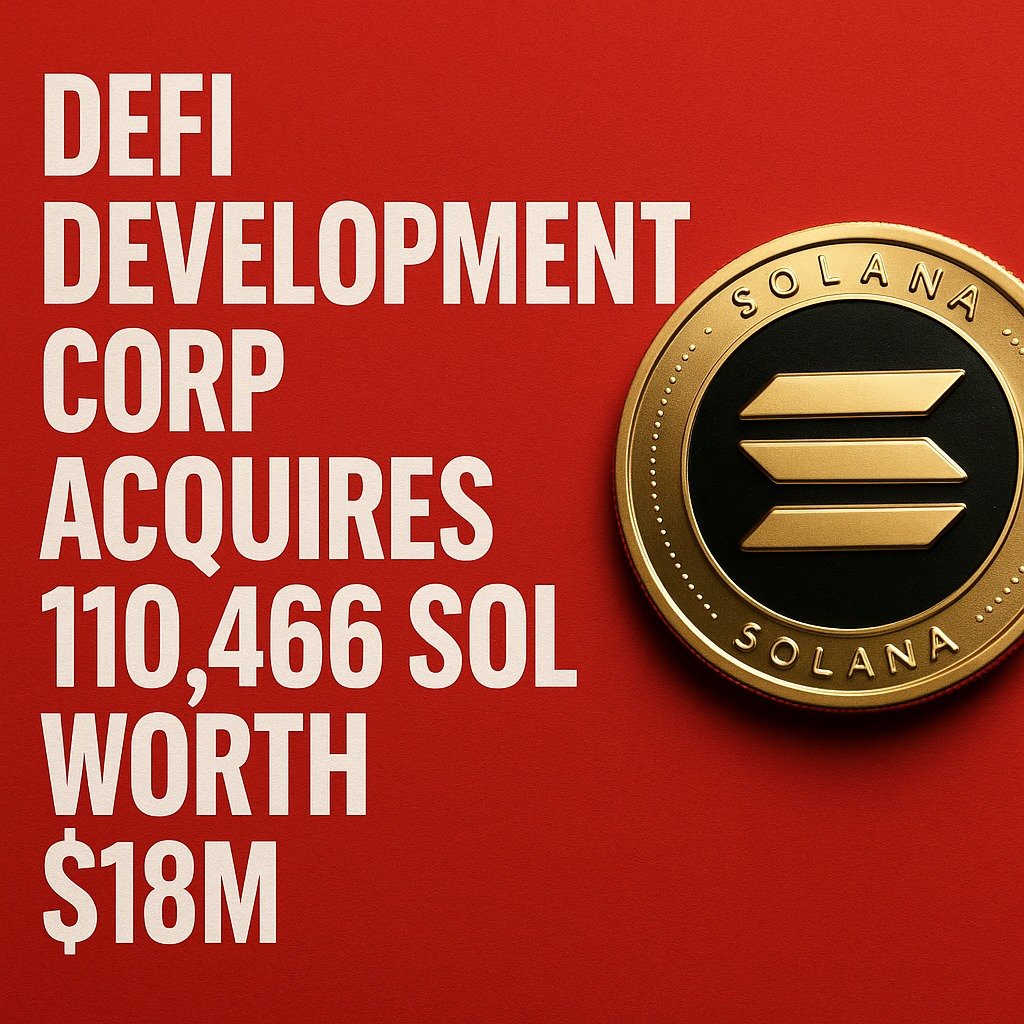 DeFi Development Corp Adds $18 Million in Solana, Holdings Near 1.3 Million Tokens | DeepNewz Stocks
