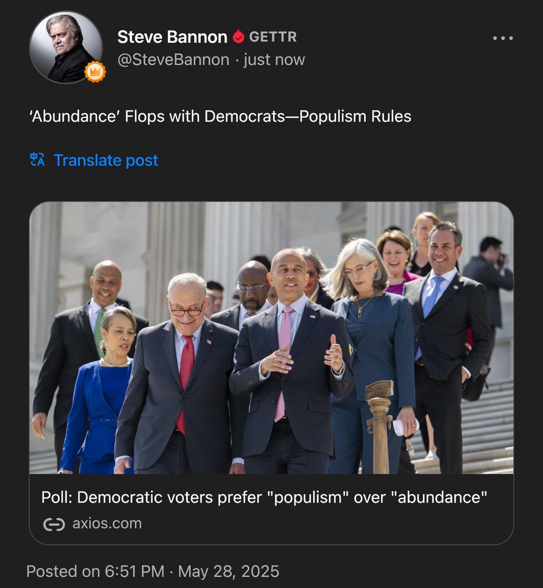 Democrats Divided on Niskanen-Backed 'Abundance Agenda' as 85% of ...
