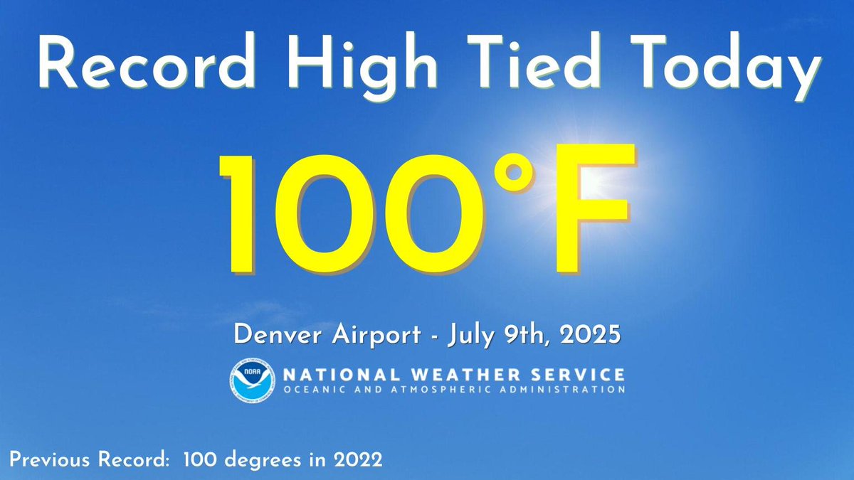 Denver Ties 100-Degree Record on July 9, Marking 112th 100°+ Day Since ...