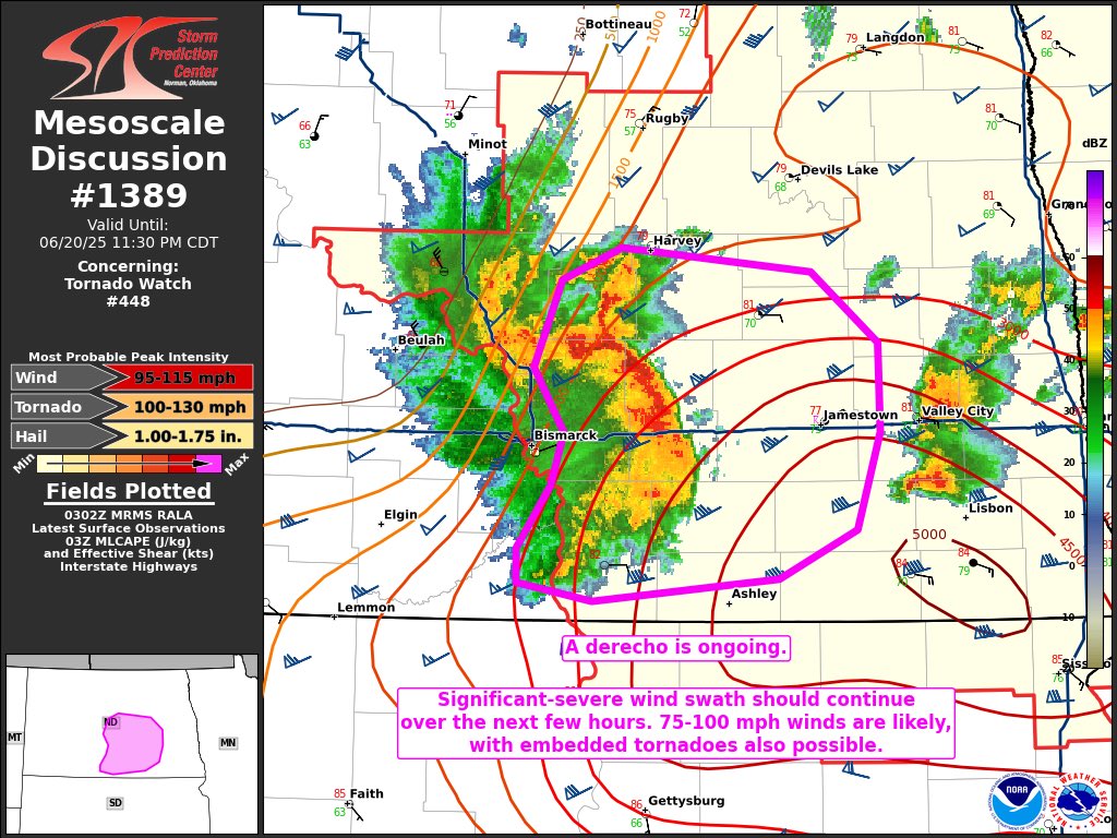Derecho Hits North Dakota With 100-Mile-An-Hour Winds and Tornadoes ...