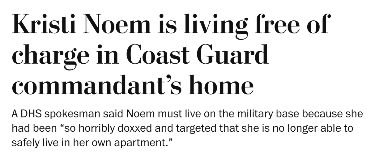 DHS Secretary Noem Resides Rent-Free in Coast Guard Commandant’s Home ...