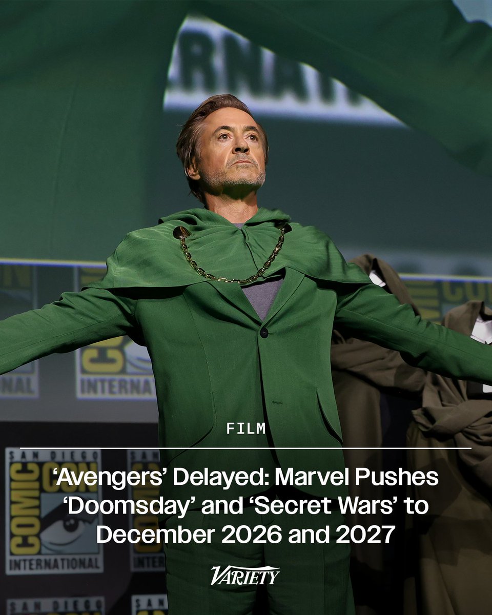 Disney Delays 'Avengers: Doomsday' and 'Secret Wars' to December 2026 ...