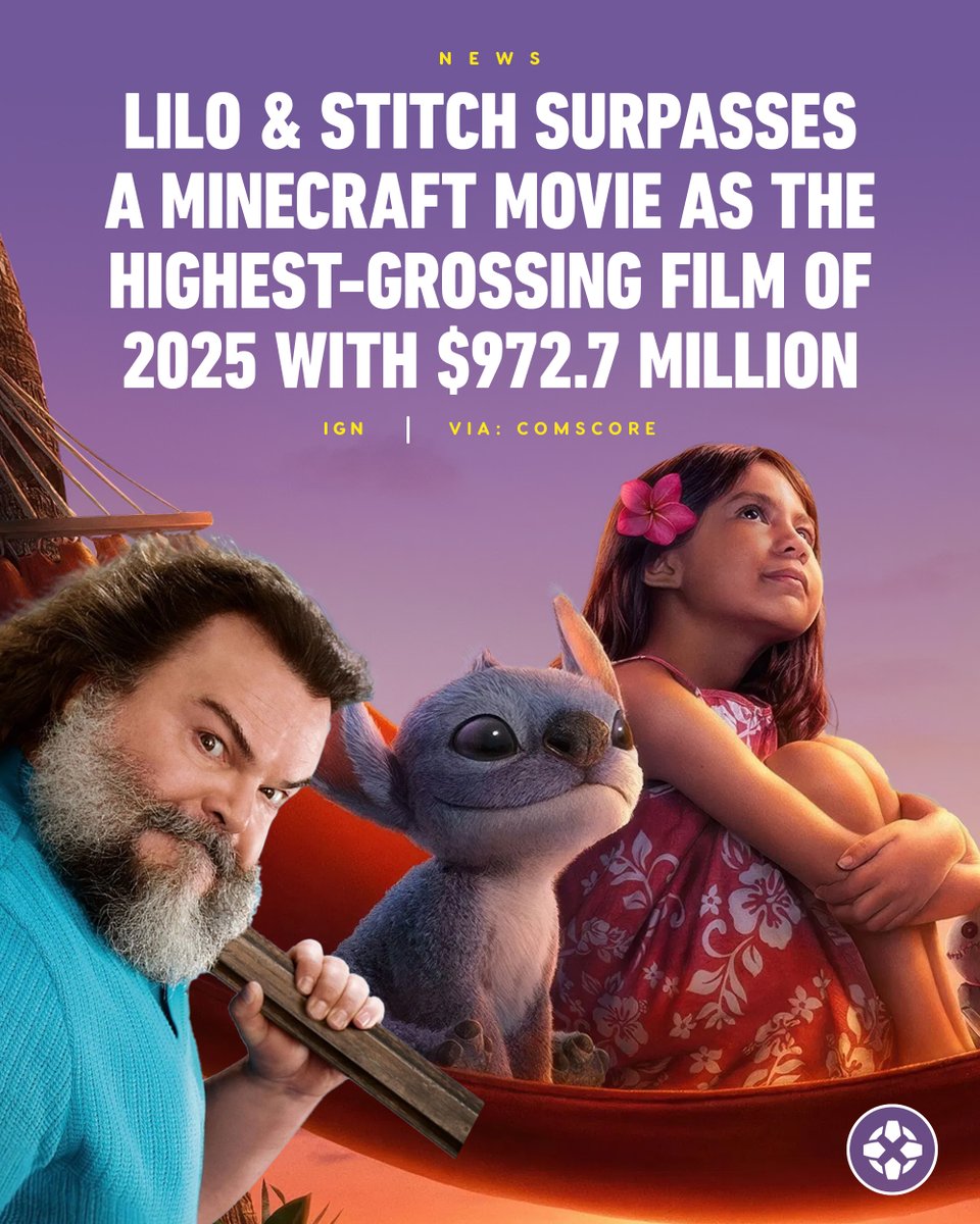 Disney's 'Lilo & Stitch' Surpasses 'A Minecraft Movie' With $1 Billion ...