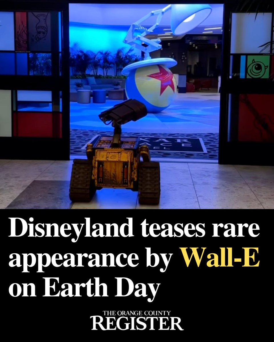 Disneyland Features WALL-E Waste Compactor Robot From 2008 Pixar Film ...