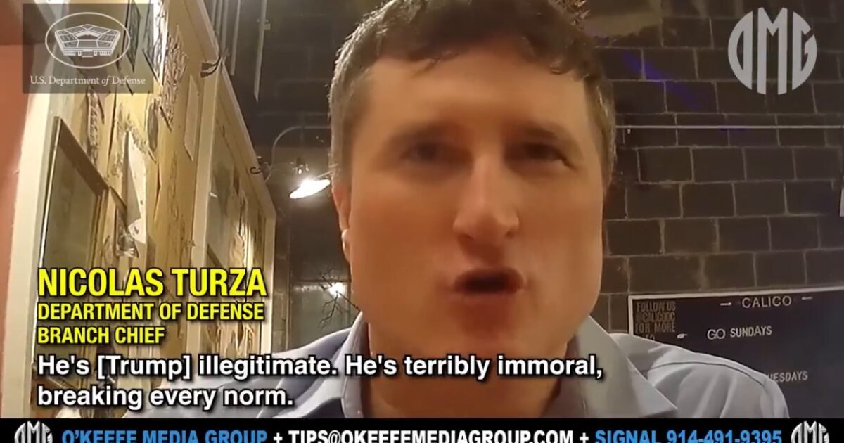 DoD Branch Chief Nicolas Turza Calls Trump Illegitimate, Vows ...