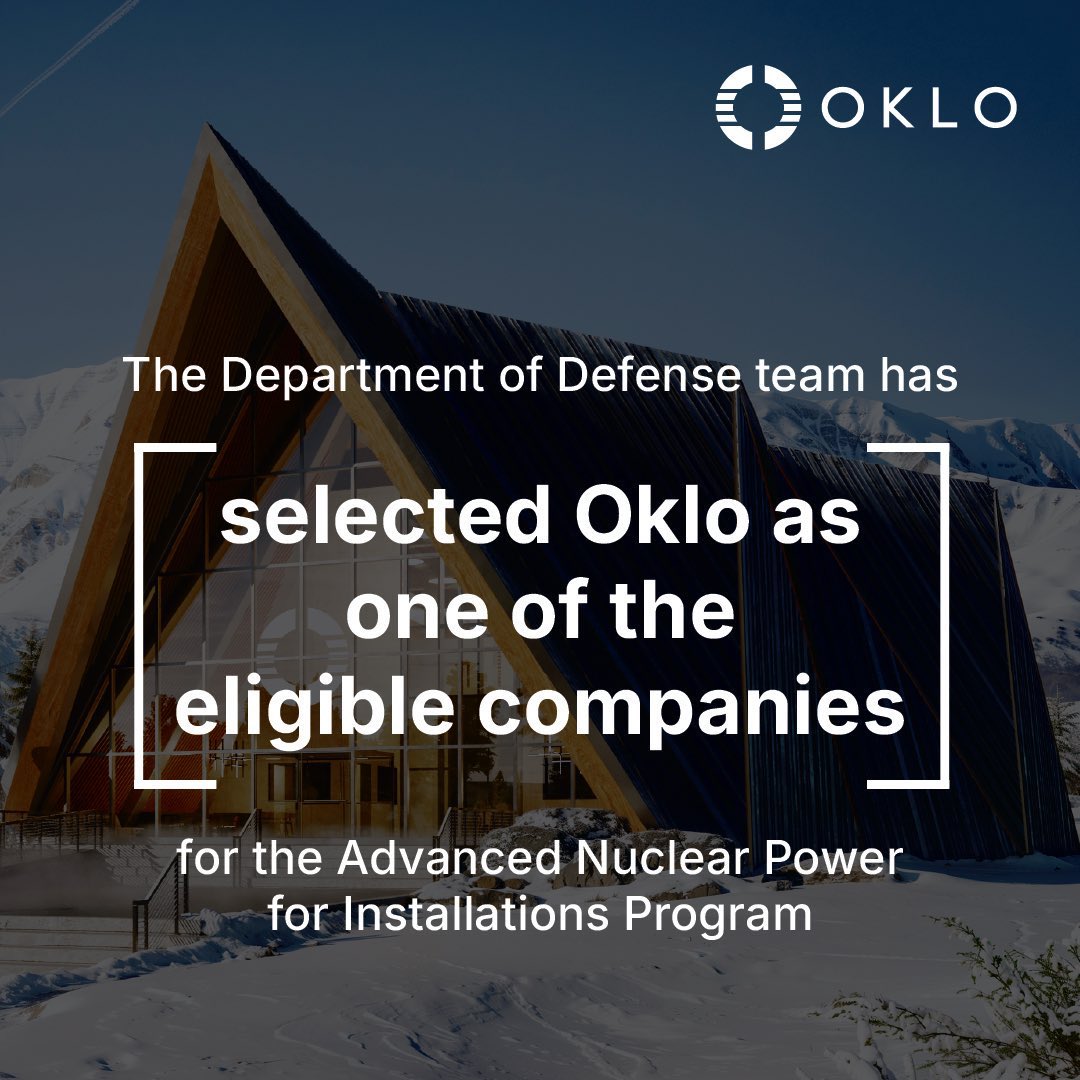 DoD Names Oklo, Seven Others for Nuclear Microreactor Deployment ...